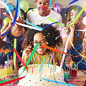 100 Pieces Mix Color Ribbon Sticks Wedding Party Streamers Fairy Wand Chromatic Silk Ribbon and Bell Wands Multicolor Hand Held Ribbons for Dance Wedding Party Celebration Holiday Activities