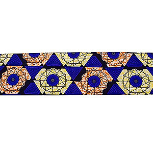 BintaRealwax 100% Polyester Ankara Real Wax 6 Yards African Fabric for Party Dress FP6407