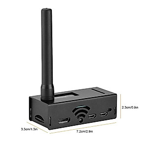 Assembled MMDVM Hotspot - Support DMR, DSTAR, P25 and System Combination Communications - Organic LED Display Screen,SMA Detachable Antenna,Support 420-450MHz UHF (Black)