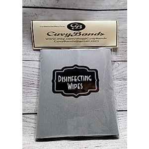 Standard Disinfecting Wipes Cover with Label (Large, Gray)