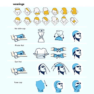 Skull Face Sun Mask Half,Bandanas,Neck Gaiter, Headwear, Headband for Fishing, Hunting,Yard Work