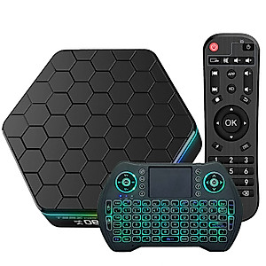 EASYTONE Android TV Box 12.0,TV Box Android 4GB 32GB with H618 Chipest,WiFi6 BT5.0 6K TV Box 2.4/5G WiFi Ethernet Smart TV Box Android with Mini Wireless Keyboard