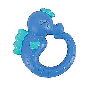 Nuby Starfish Ring Toss Bath Toy, Includes 3 Toss Rings (Crabfish, Tropical Fish and Seahorse)