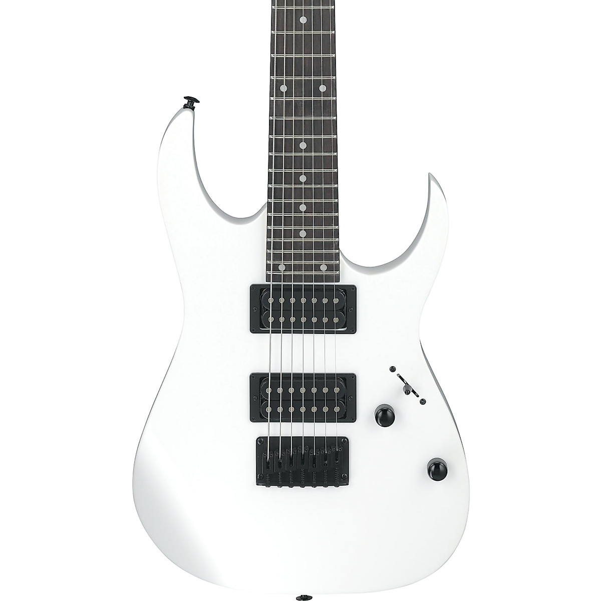 Ibanez GRG 7 String Solid-Body Electric Guitar, Right, White, Full (GRG7221WH)