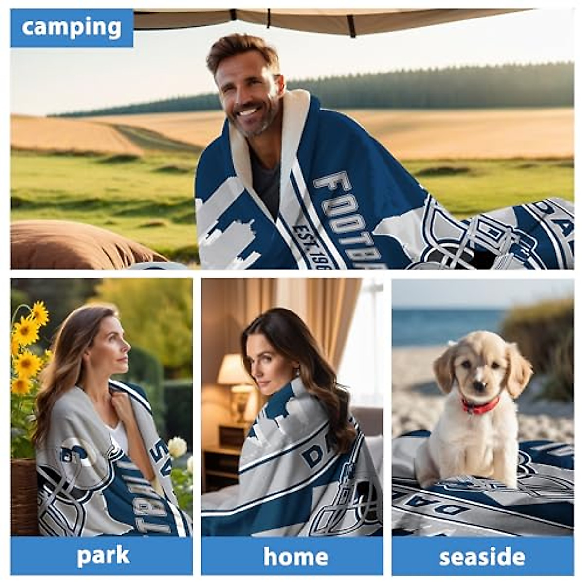 Nmdswov 60" X 50" Throw Blanket - Ideal Gift for Fans - Lightweight and Warm Sofa, Bed, Couch, or Chair Blanket for Men Women Youth