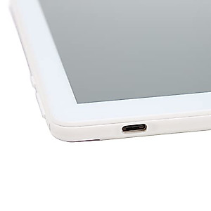 Qinlorgo 10.1 Inch HD Tablet, Dual Card Dual Standby Dual Cameras Gold Call Tablet 2560x1600 Resolution 100-240V for Android 12 for Study (US Plug)