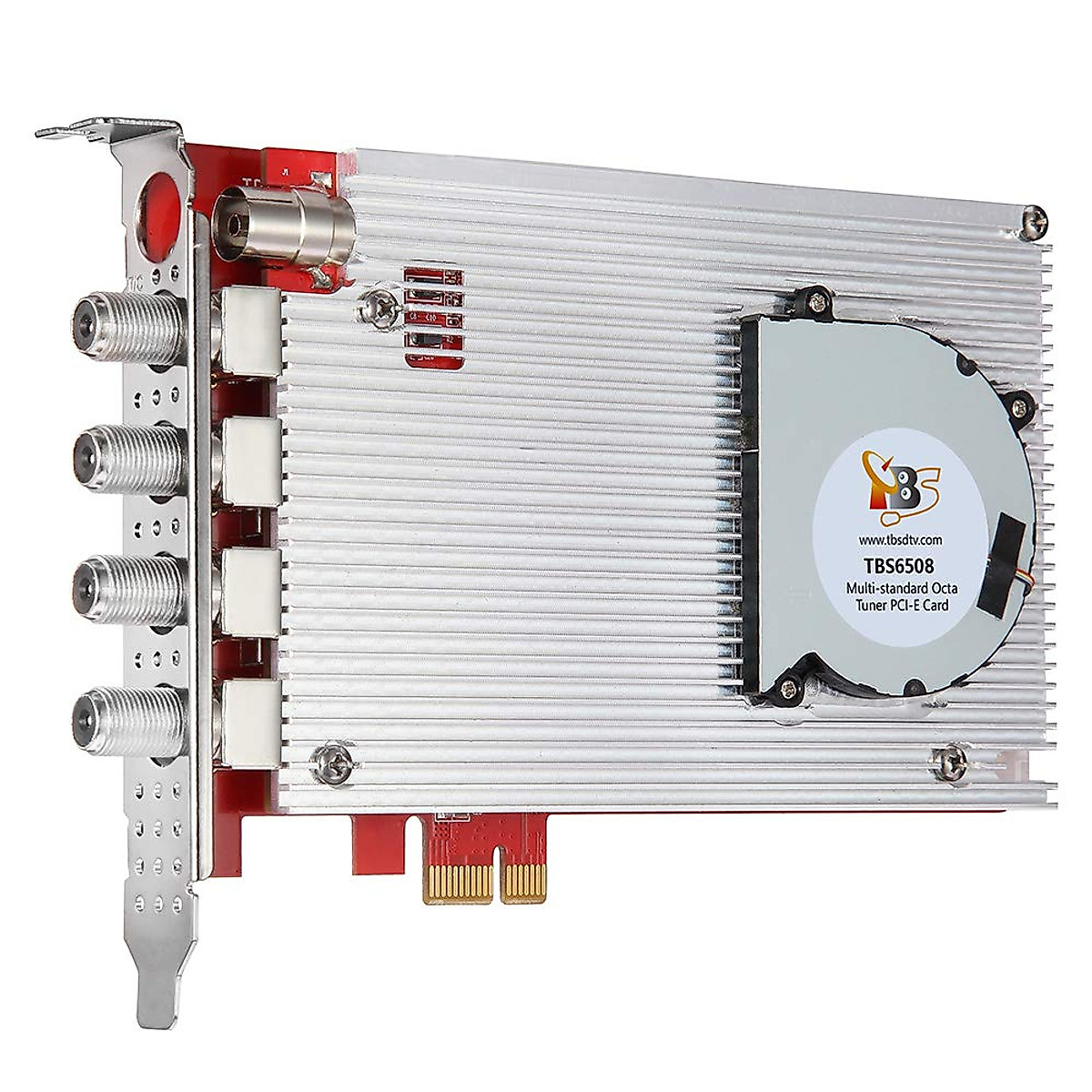 TBS6508 DVB-S2X / S2 / S / T2 / T / C2 / C Multi-standard Octa Tuner PCIe Card