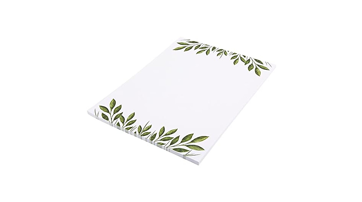 48 Pack Leaf Themed Stationery Writing Paper Set