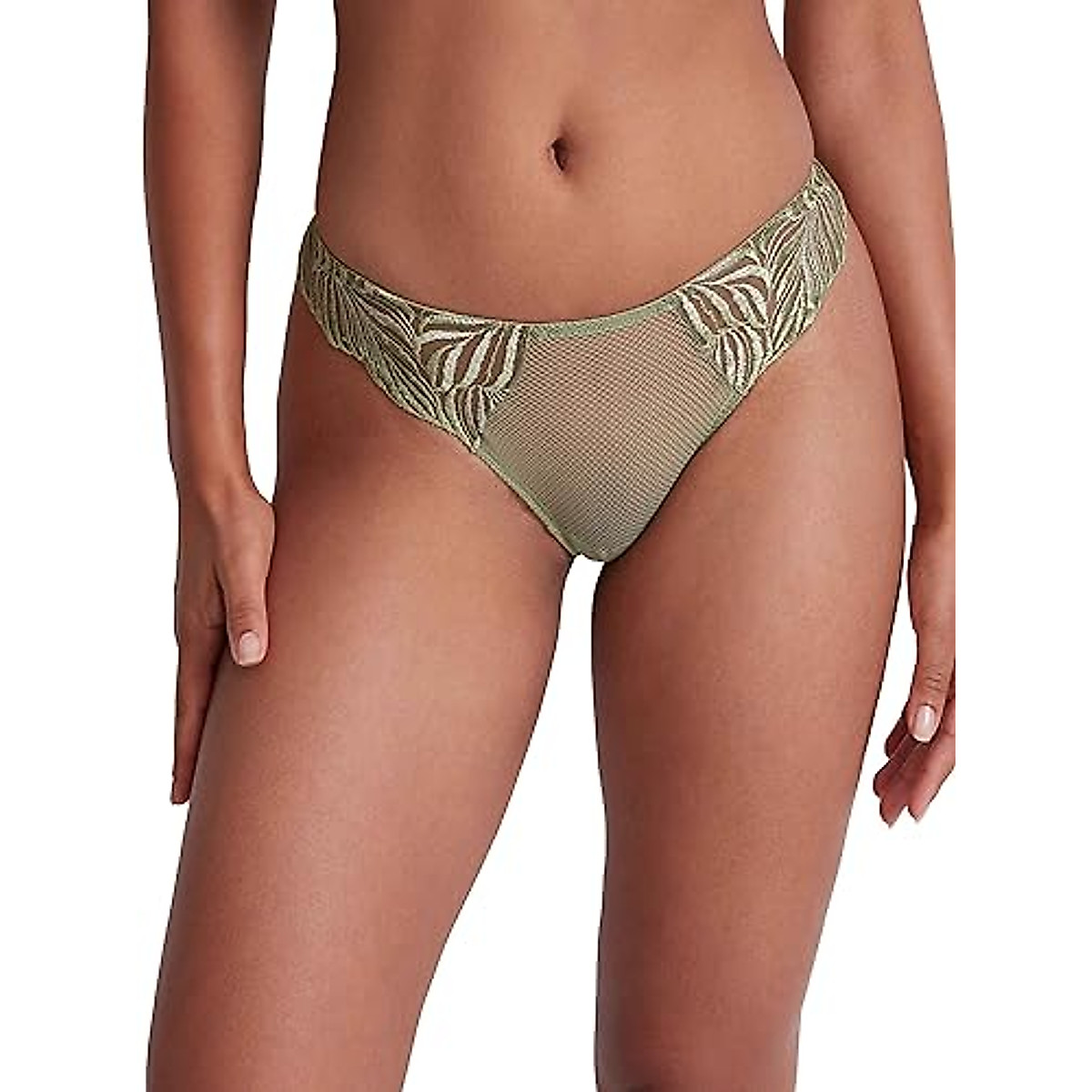 Aubade Women's Paradis Exotique Tanga, Green (Amazonia), XX-Large