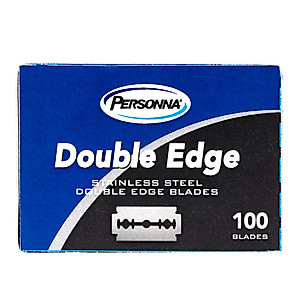 Personna DE Double Edge Razor Blades, 100 Count
