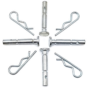 (4pk) 07188389 Shear Bolts and Cotter Pins 7188389 Shear Pins for Craftsman 7296122 7296106 fits Snow Blower 738-04124A Shear Pins & 714-04040 Bowtie Cotter