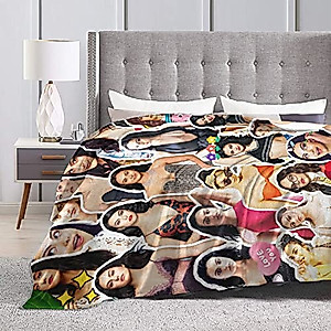 Blanket Camila Mendes Soft and Comfortable Warm Fleece Blanket for Sofa, Office Bed car Camp Couch Cozy Plush Throw Blankets Beach Blankets