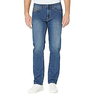 U.S. Polo Assn. Stretch Slim Straight Five-Pocket Denim Jeans Blue Medium Enzyme 34 30