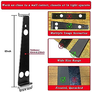 NAACOO Flooring Tools - Heavy Big Tapping Block + Heavy Duty Pull Bar, Needn't Hammer, for Vinyl Plank Flooring - Tapping Block Just Knock 1-2 Times to Complete Flooring Installation.