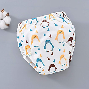 4 Pack Baby Toddler Potty Training Pants Layered Cotton Training Underwear for Toddlers Girls Boys (3T, A)