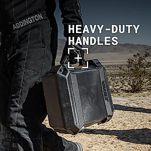 Vault by Pelican – V550 Multi-Purpose Hard Case with Foam for Equipment, Electronics Gear, Camera, Drone, and More (Black)