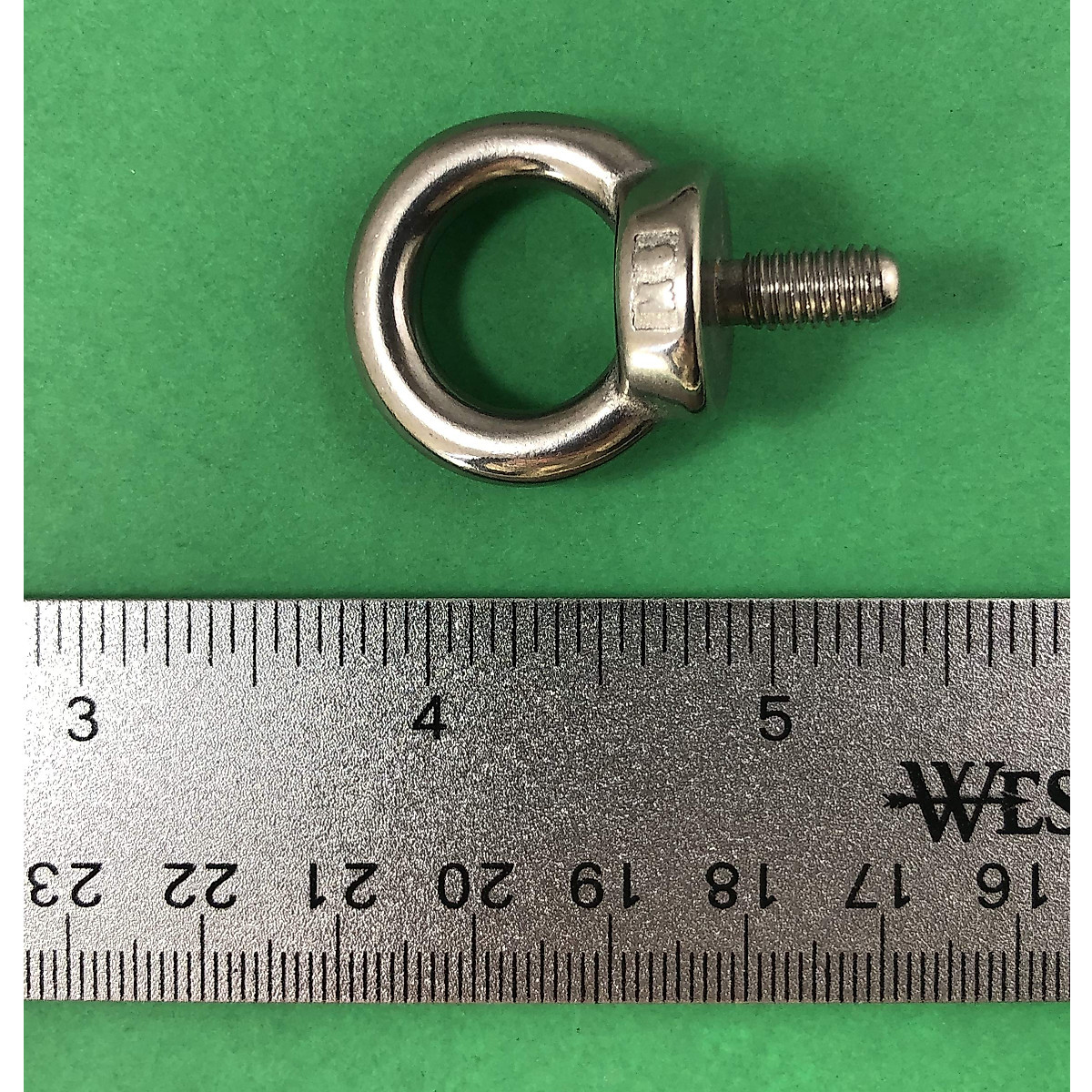 US STAINLESS Stainless Steel 316 Lifting Eye Bolt 6mm M6 Marine Grade Heavy Duty Pitch of 1