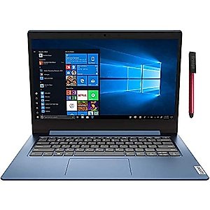 Lenovo IdeaPad 1i 14" Laptop Computer, Intel Celeron N4020 up to 2.8GHz, 4GB LPDDR4 RAM, 80GB Storage (64GB eMMC + 16GB Flash Drive), 802.11AC WiFi, Bluetooth, Type-C, Cloud Grey, Windows 11 S