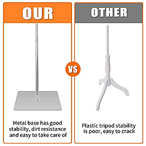 SHAREWIN Female Mannequin Torso Women Dress Forms for Sewing Manicanequin Body High Stability Gold Metal Stand for Clothing Dress Jewelry Display Adjustable Height 50”-70” Thin Body