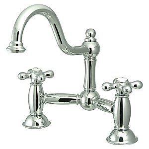 Elements of Design ES3911AX Bridge Lavatory Faucet with Cross Handle, 8", Chrome