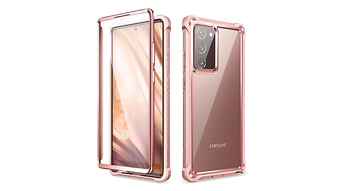 Dexnor Galaxy Note 20 Ultra Case with Screen Protector - Heavy Duty Pink