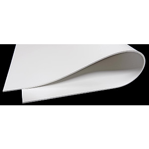 White Silicone Rubber Sheet, 60A Duro, 1/16 x 9 x 12 Inch, Food Grade, Made in the USA, No Adhesive Backing, High Temp Heavy Duty for Gaskets DIY Food Covers Lids Sealing Material Pads Oven Protection