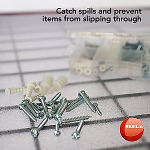 Industrial Shelf Liner for Wire Shelving - Heavy-Duty Plastic Storage Rack Liners for Shelves, Clear, Rack Size 48x24x78-Inch, (Liner Size 23.5x47.5) 5 Pack Non-Adhesive, Waterproof, Cut-to-Size