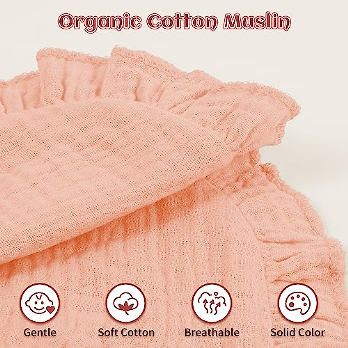 Omisy 8 Pack Baby Bibs, Drooling Toddler Cotton Snap Bibs for 2-36 Months Baby Girls and Boys, Absorbent Teething Bibs, Gifts for New Mom Dad