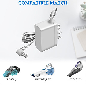 MULTIM 15V 90627870 Hand Vacuum Power Charger Supply Compatible with Black and Decker Dusbuster Handheld Vacuum HHVI315JO42 Replacement 90629039 Spillbuster Power Adapter Cord