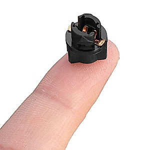 ALOPEE T5 Twist Lock Socket 2721 Wedge Base Socket for Auto Dashboard Instrument Panel Cluster Light Bulbs Socket DC 12V, Pack of 20