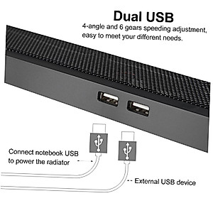 Abaodam Heat Sink Laptop Lap Cooler Laptop Mount Notebook Cooler USB Laptop Cooler Laptop Stand Laptop Ventilated Support Adjustable Fan Laptop Cooler Cooling Pad diode Iron net Air s18
