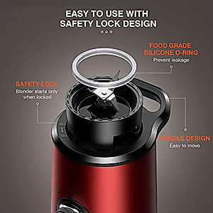 Personal Blender for Shakes and Smoothies, NIXIUKOL 3 Speed Adjustable Smoothie Blender, Small Portable Blender with 2 10oz & 20oz Tritan BPA-Free Cups