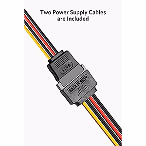 Inateck PCI-e to USB 3.0 (4 Ports) PCI Express Card and 15-Pin Power Connector, Red