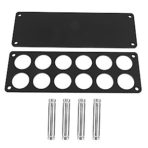 JUMYNOOY 12-Hole Acrylic Cup Holder, Shot Glass Holder, Shot Glasses Organizer, Beer Wine Glass Holder Acrylic Wine Glass Holder