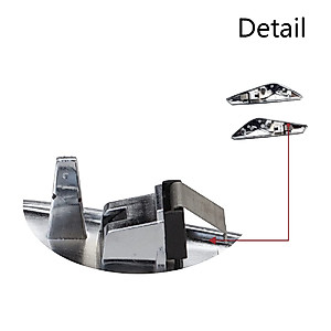 RLB-HILON 1 PAIR Front Fender Chrome Finisher Compatible with BMW X3 F25 X4 F26 2013 to 2017 Year Replaces# 51117338569 51117338570