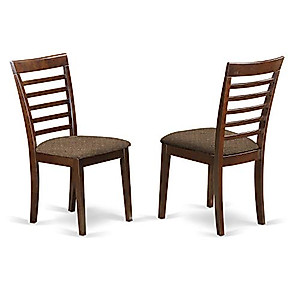 East West Furniture ANML5-MAH-C Dining Table Set, 5-Piece