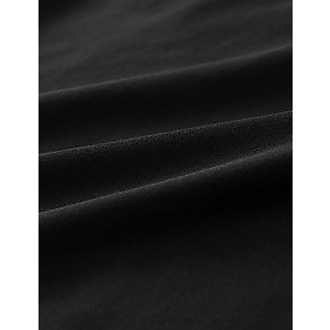 CRZ YOGA Seamless Long Sleeve Shirts for Women Workout Athletic Crop Tops Cropped Running Gym Yoga T-Shirts Black Medium