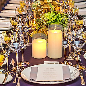 Aignis Waterproof Flameless Candles 12pcs & Flameless Candles Flickering Battery Operated Candles 3pcs