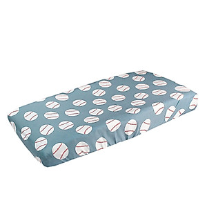 Premium Knit Changing Pad Cover by Copper Pearl: Soft, Stylish, and Universal Fit for All Standard Diaper Changing Pads, Trendy Design Changing Pad Covers, Slugger