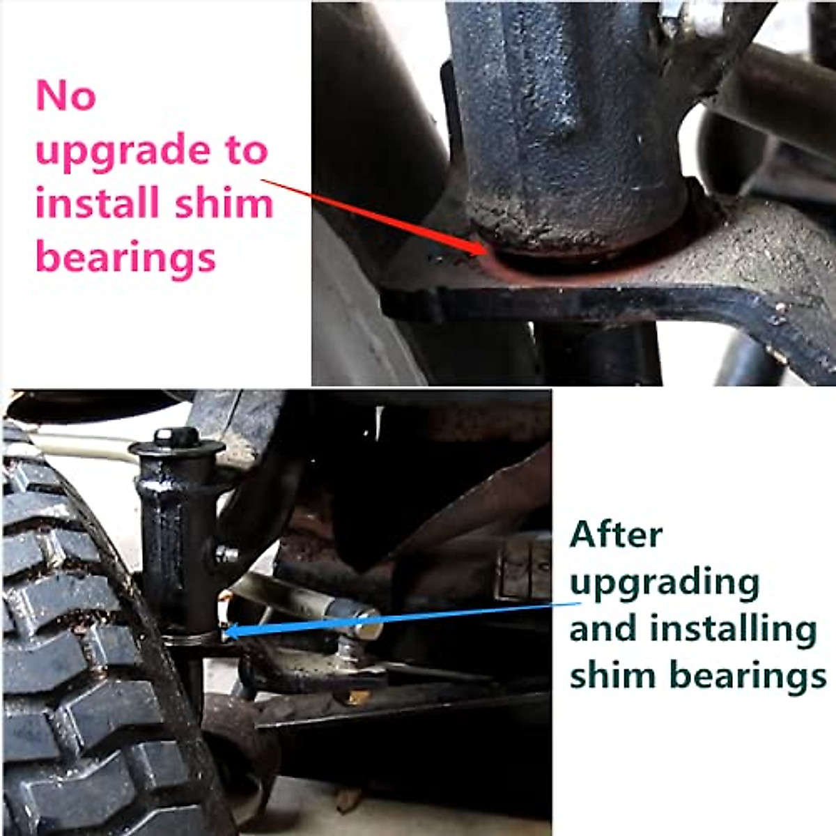 DEEG Replacement Craftsman Riding Mower Front Wheel bushingst to Bearings 532009040 9040h 532124959 583670401 M123811 5920H 9040HR 9040N 5321249