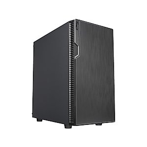 Rosewill FBM-X2-400 Micro ATX Mini Tower Computer Case with 400W PSU Included, Sleek and Simple Quiet Style Gaming Desktop PC, 240mm AIO Support, Top I/O USB 3.0