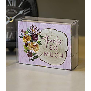 Rustic Thank you cards, floral thank you cards, thank you cards floral, floral stationary, chic thank you cards (25 pack)