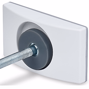 Wall Nanny - Baby Gate Wall Protector (Made in USA) Protect Walls from Pet Gates & Dog Gates - No Safety Hazard on Spindles - for Child Pressure Mounted Baby Gate for Stairs Cup Guard - White, 4 Pack