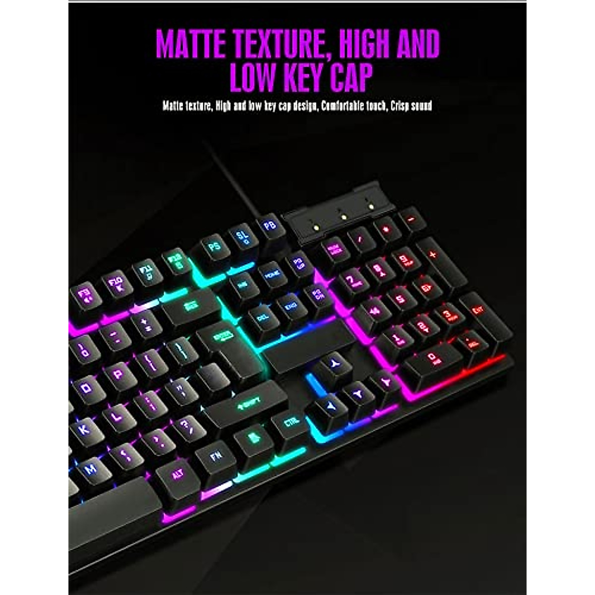 Tronic Mechanical Gaming Keyboard, RGB Keyboard and Mouse, LED Mouse and Keyboard Gaming, RGB Backlit Full Anti-ghosting Keys for Computer/PC/Laptop/MAC