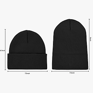 Zando Beanies Womens Beanie Hats for Women Men Fashion Unisex Warm Winter Hats for Women Knit Womens Beanies for Winter Beanies for Men Knit Beanie Hat White Beanie for Women One Size
