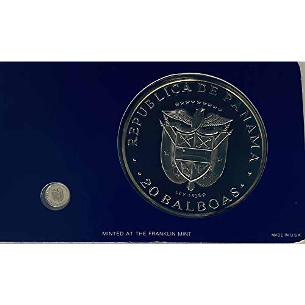 PA 1976 Republic of Panama Proof Coins Simon Bolivar .925 Silver Box & COA Proof