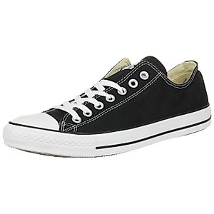 Converse Unisex Chuck Taylor All Star Core Ox Sneaker, Black, Men's 10, Women's 12 Medium