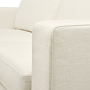 Amazon Brand – Stone & Beam Bryant Modern Sofa Couch with Slipcover, 85.1"W, Optic White