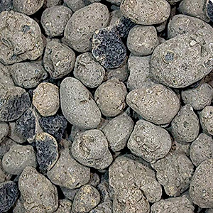 GROW!T GMC10L - 4mm-16mm Clay Pebbles, Brown, (10 Liter Bag) - Made from 100% Natural Clay, Can be used for Drainage, Decoration, Aquaponics, Hydroponics and Other Gardening Essentials