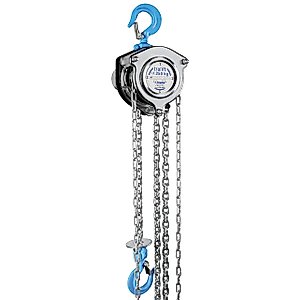 Tractel Manual Chain Hoist | 1/4 Ton - 500 lbs Capacity | 10 ft Steel Chain | Industrial-Grade Steel for Construction, Workshops, Garages | Tralift 56429